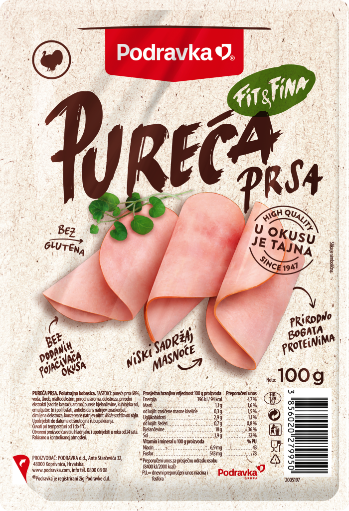 Pureća Fit&Fina šunka | Podravka